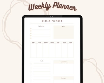 Neutral 2024 Digital Planner, 2024 Portrait Planner, 2024 Planner, 2024 ...