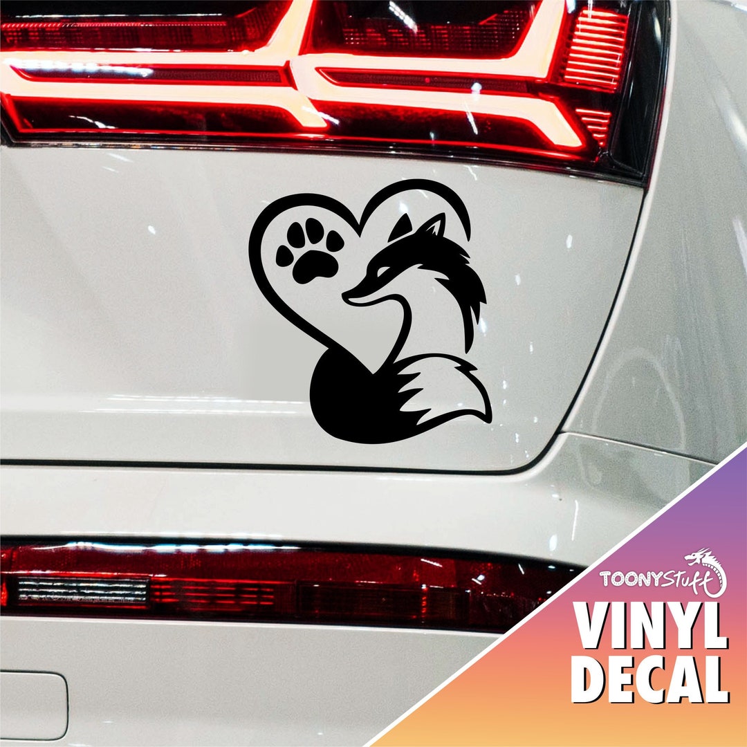 Fox, Car Sticker, Vinyl, Furry - Etsy