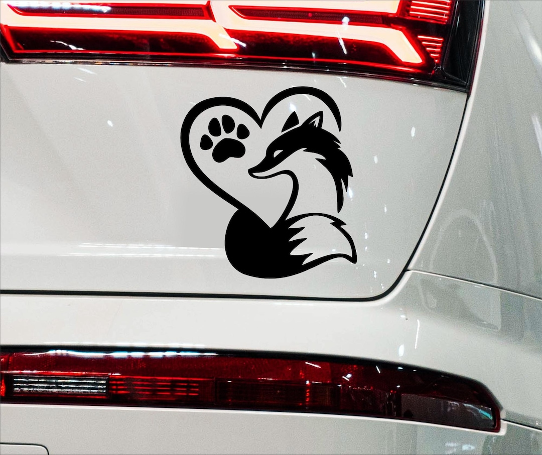 Fuchs, Auto Aufkleber, Vinyl, Furry - Etsy