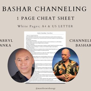 Bashar Channeling / 1 Page Cheat Sheet / A4 & US LETTER - Etsy
