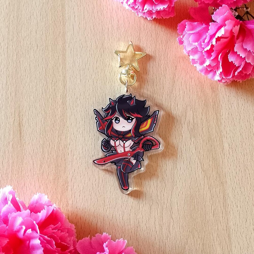 Kill La Kill Ryuko Matoi Keychain, Cute Chibi Charm - Etsy