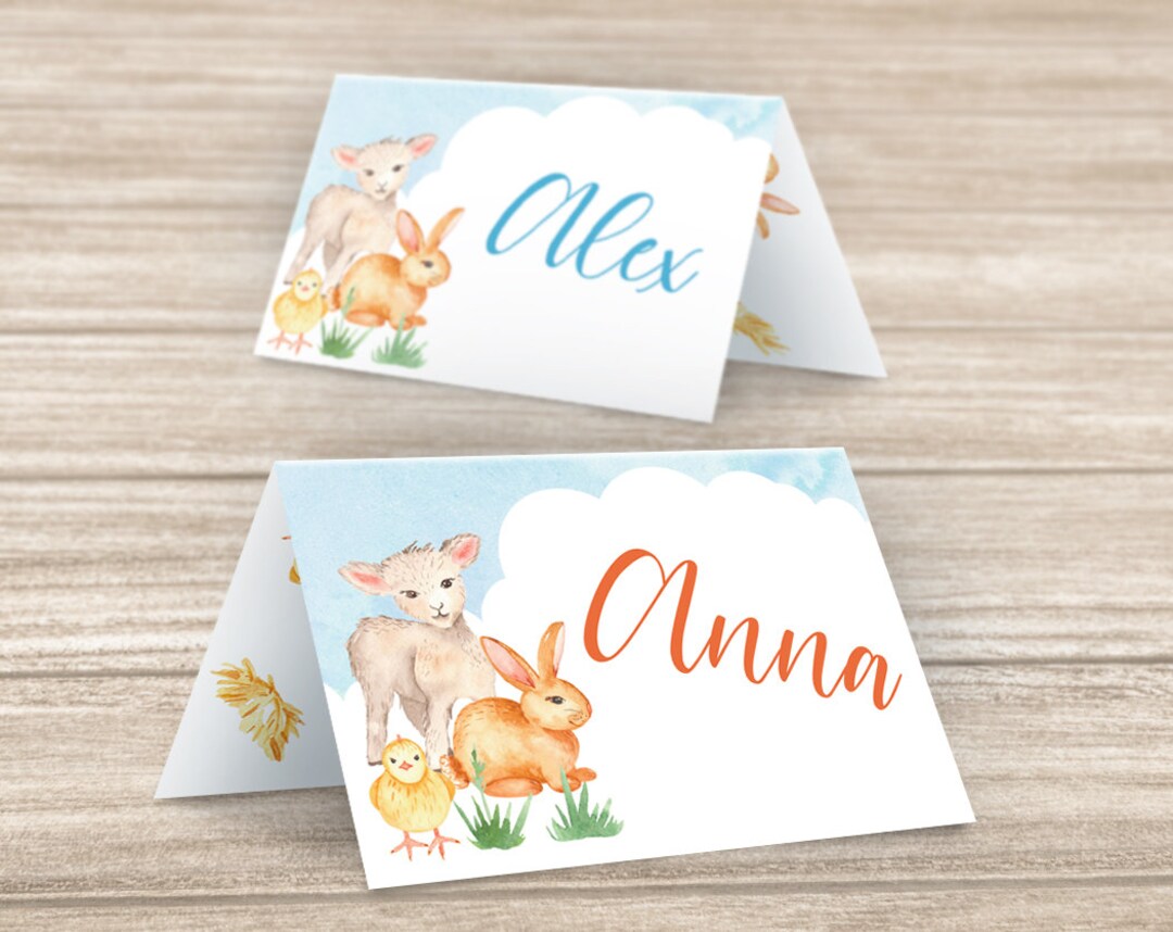 Place Cards, Children's Birthdays, Name Cards, Baptism, Place Cards ...