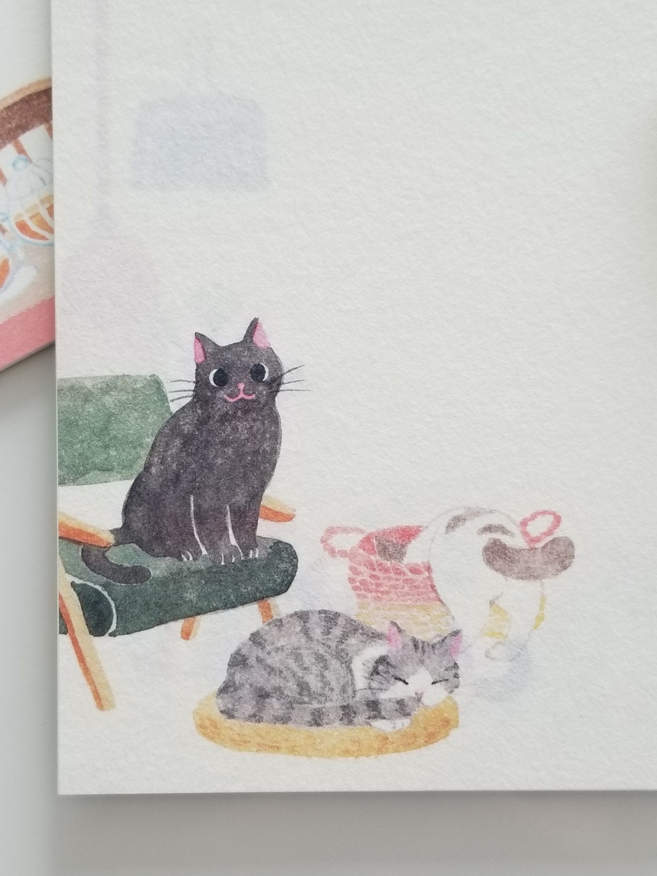 A5 Writing Letter Sheets With Cats Design Writing Memo Pad & - Etsy