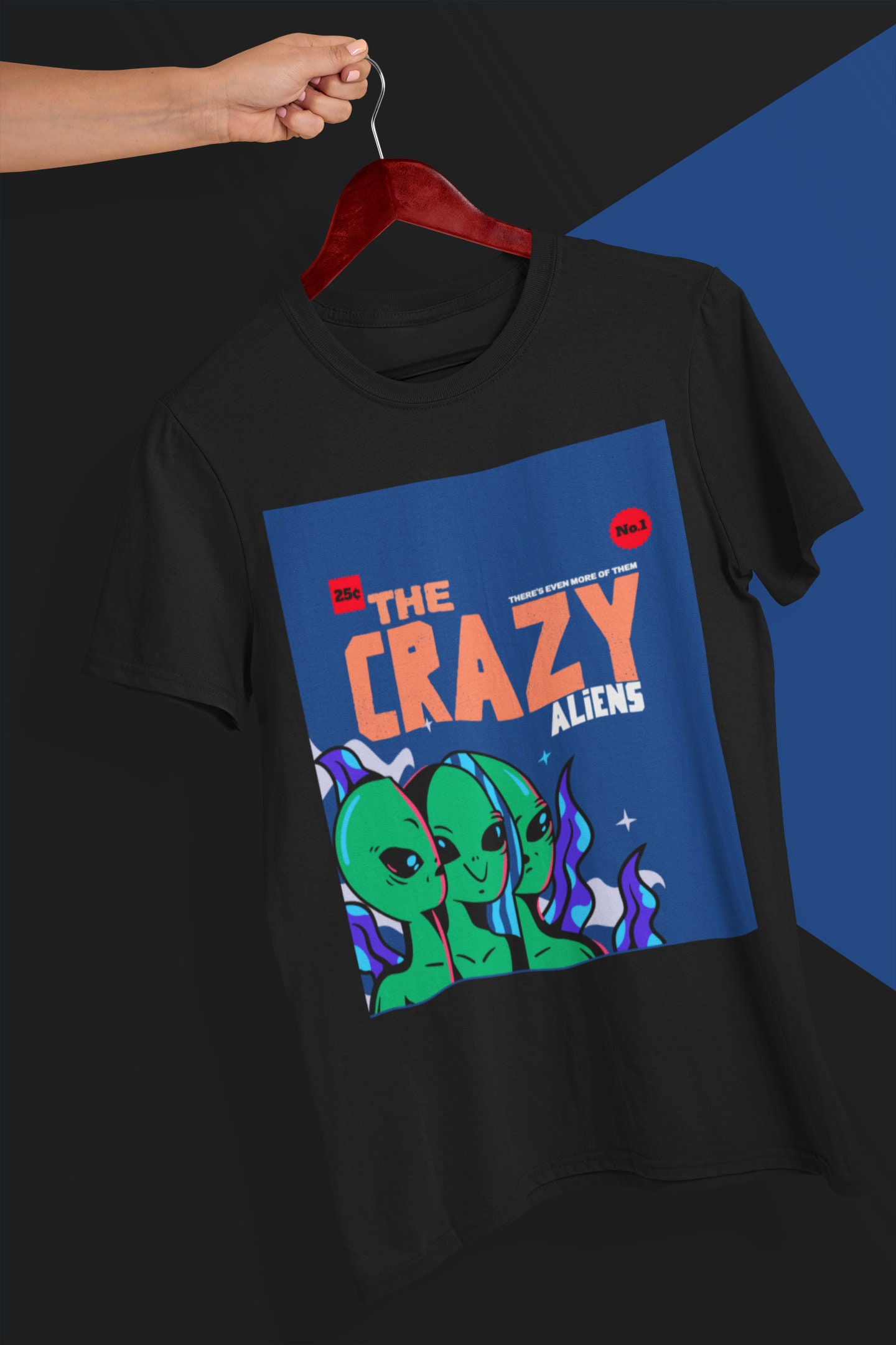 Aliens Lover Tshirt Ufo Lover T-shirt Comic T Shirt Ufo Gift Alien ...