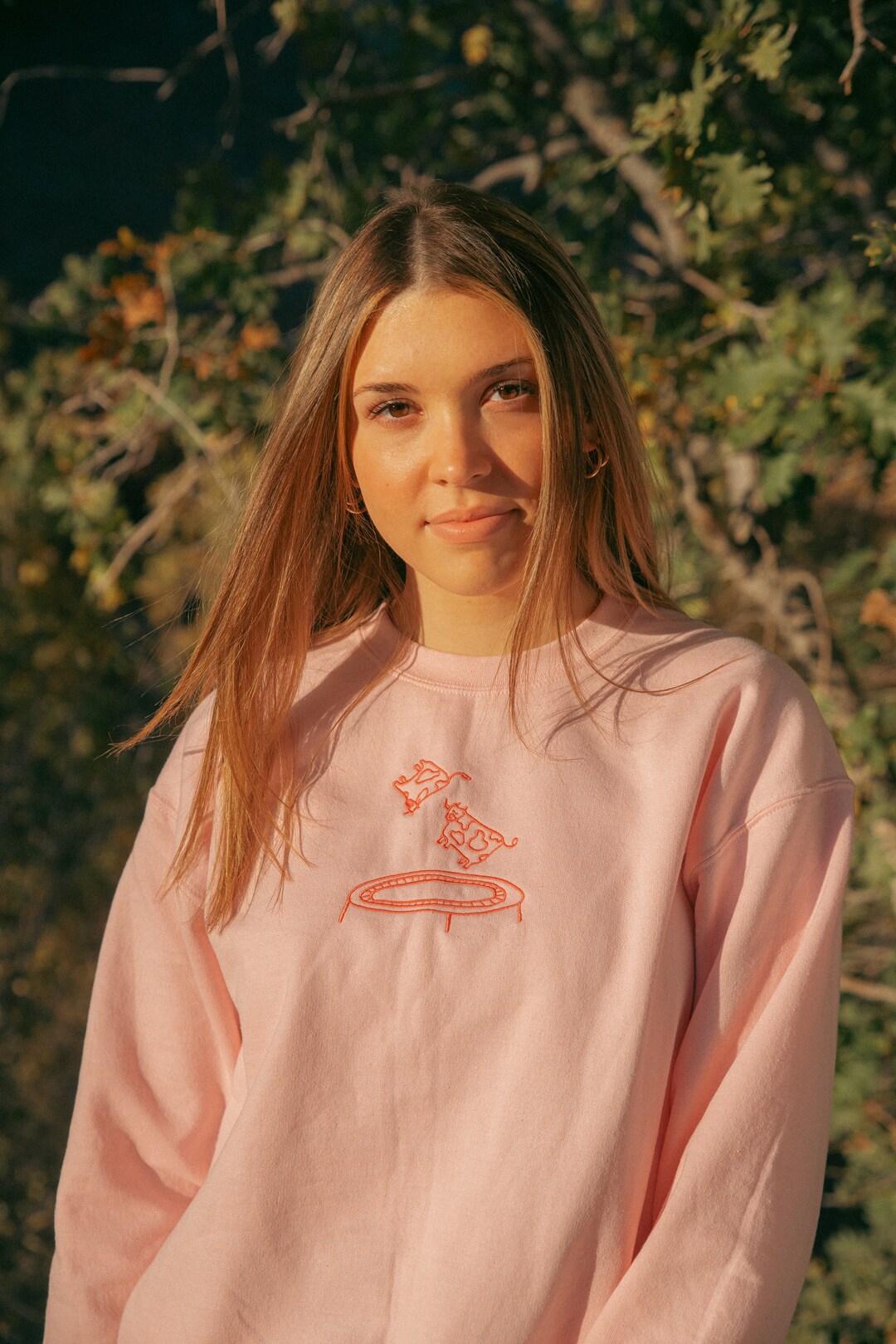 Cows on Tramp Crewneck Sweatshirt Embroidered Designs Comfy - Etsy