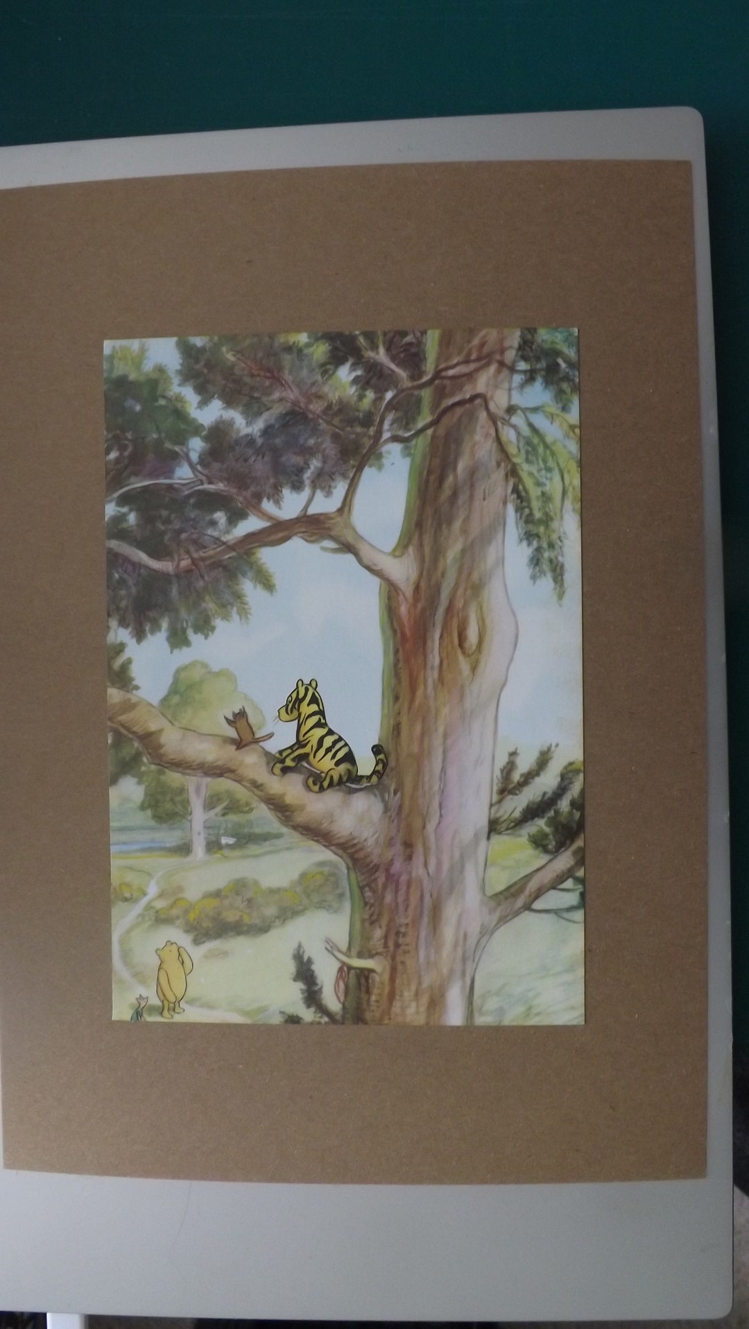 E.h.shepard Art. Winnie the Pooh. on A4 Kraft Card. This Art is New to ...