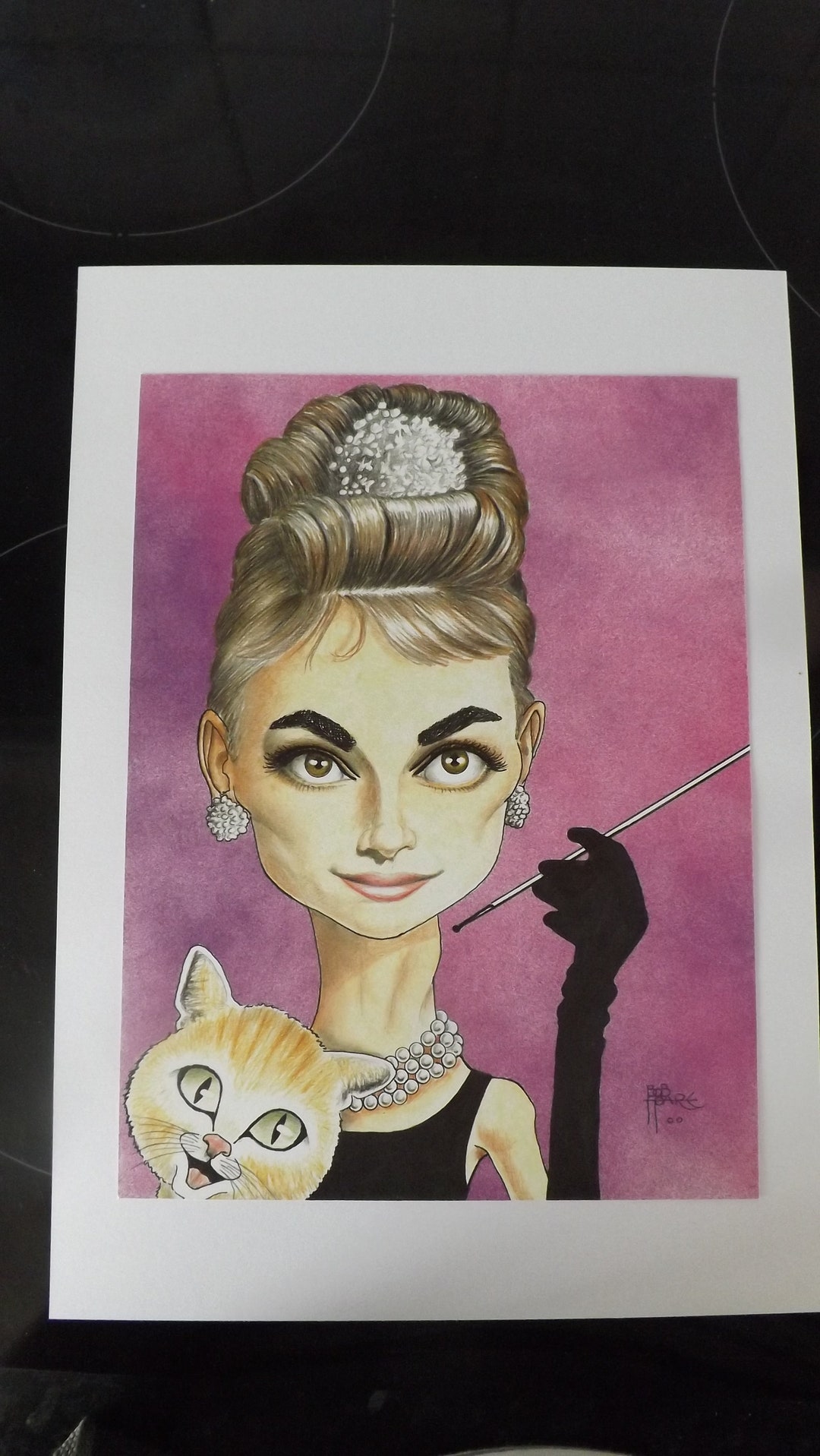 Audrey Hepburn. Caricature by Bob Hoare on A4 Card. What's Not to Love ...