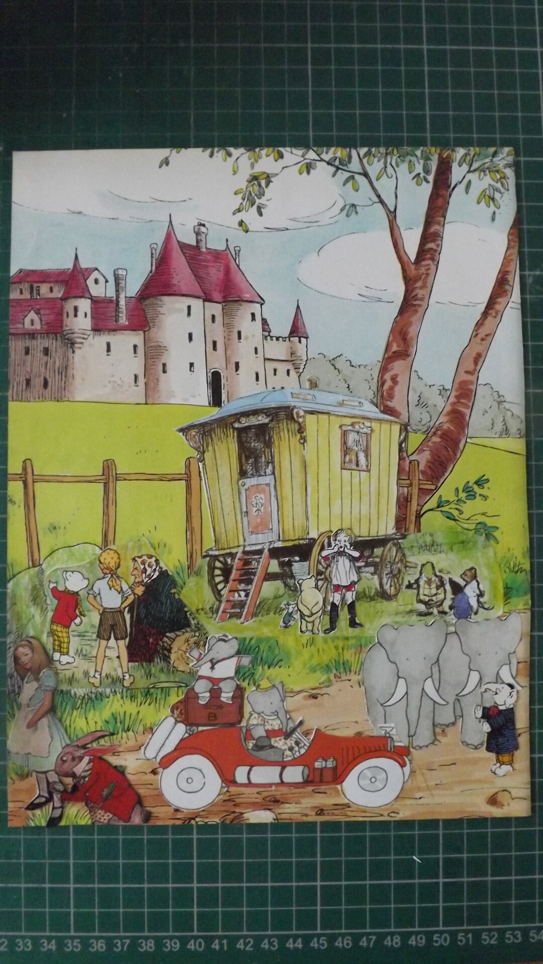 A Collage of Storybook Characters on A4 Card. Unique One-off - Etsy