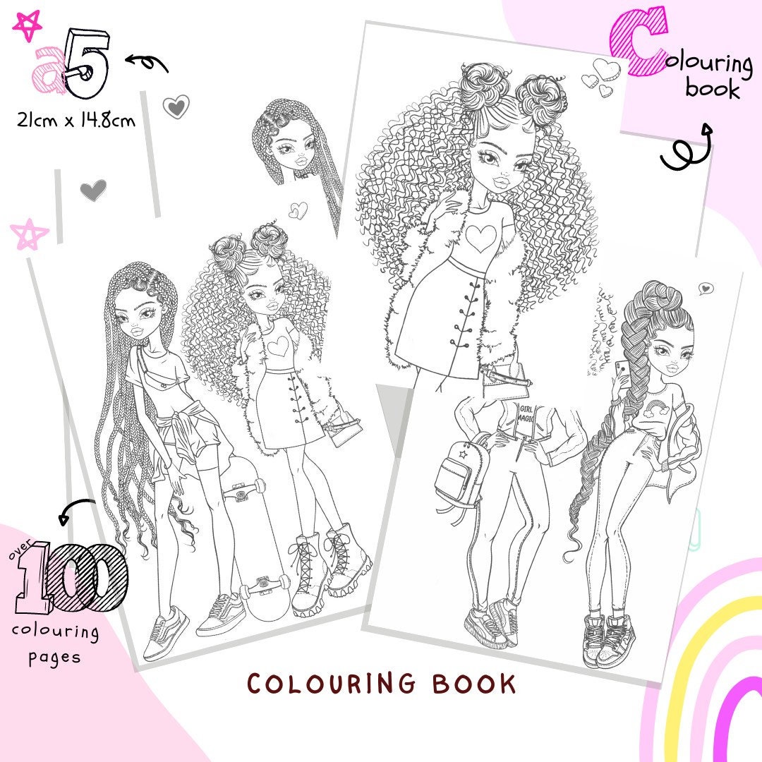 Zazworld Colouring Book | Black Girl Colouring | Stationery | Mindful ...