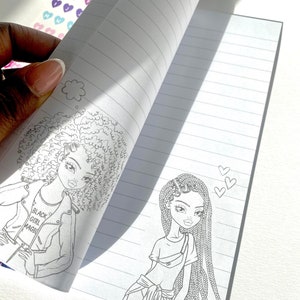 Zazworld Notebook | Black Girl Notebook | Stationery | Plain Notebook ...