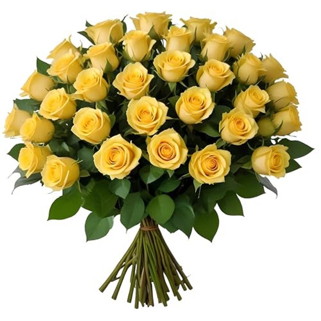 100 Fresh Yellow Roses | Arabella Bouquets | Bulk Flowers for Delivery ...
