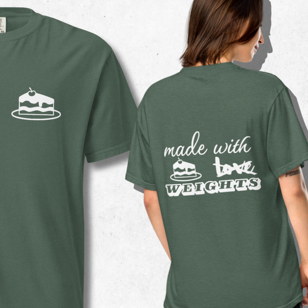 Made With Weights Oversized Gym T-shirt - Comfort Colors Tee - Etsy