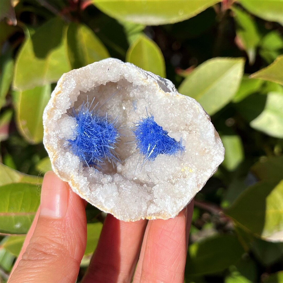 Natural Agate Geode Mineral Specimen, Crystal Quartz Geode, Clear ...