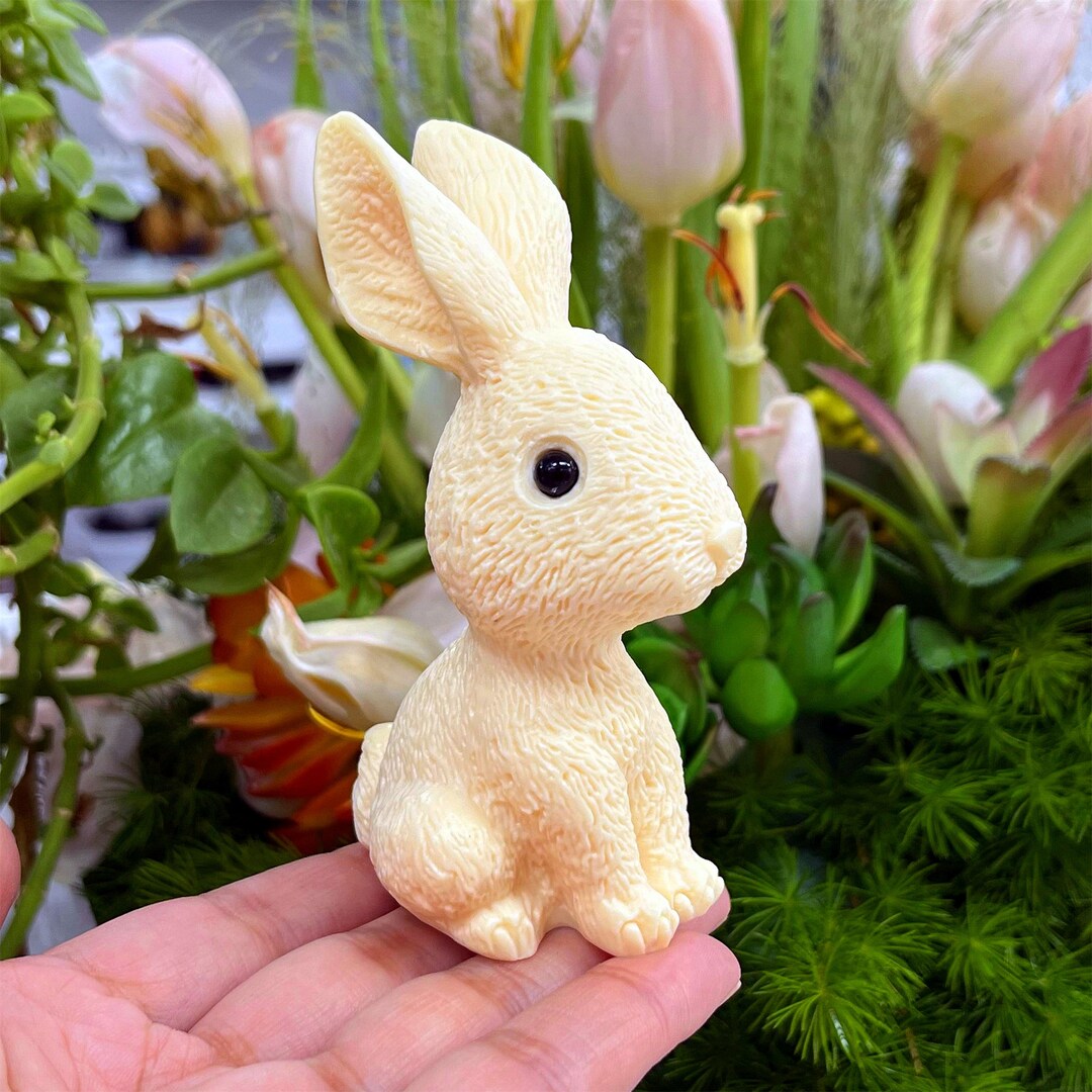 3.7 Natural Ivory Nut Rabbit,wood Carving Rabbit,ivory Nut Animal,home ...