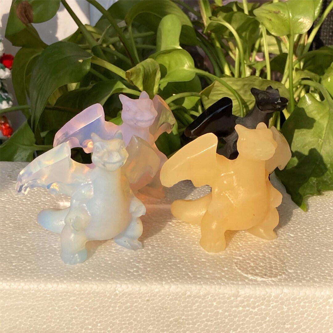 Natural Hand Quartz Charizard Carving,quartz Crystal Dragon,quartz ...