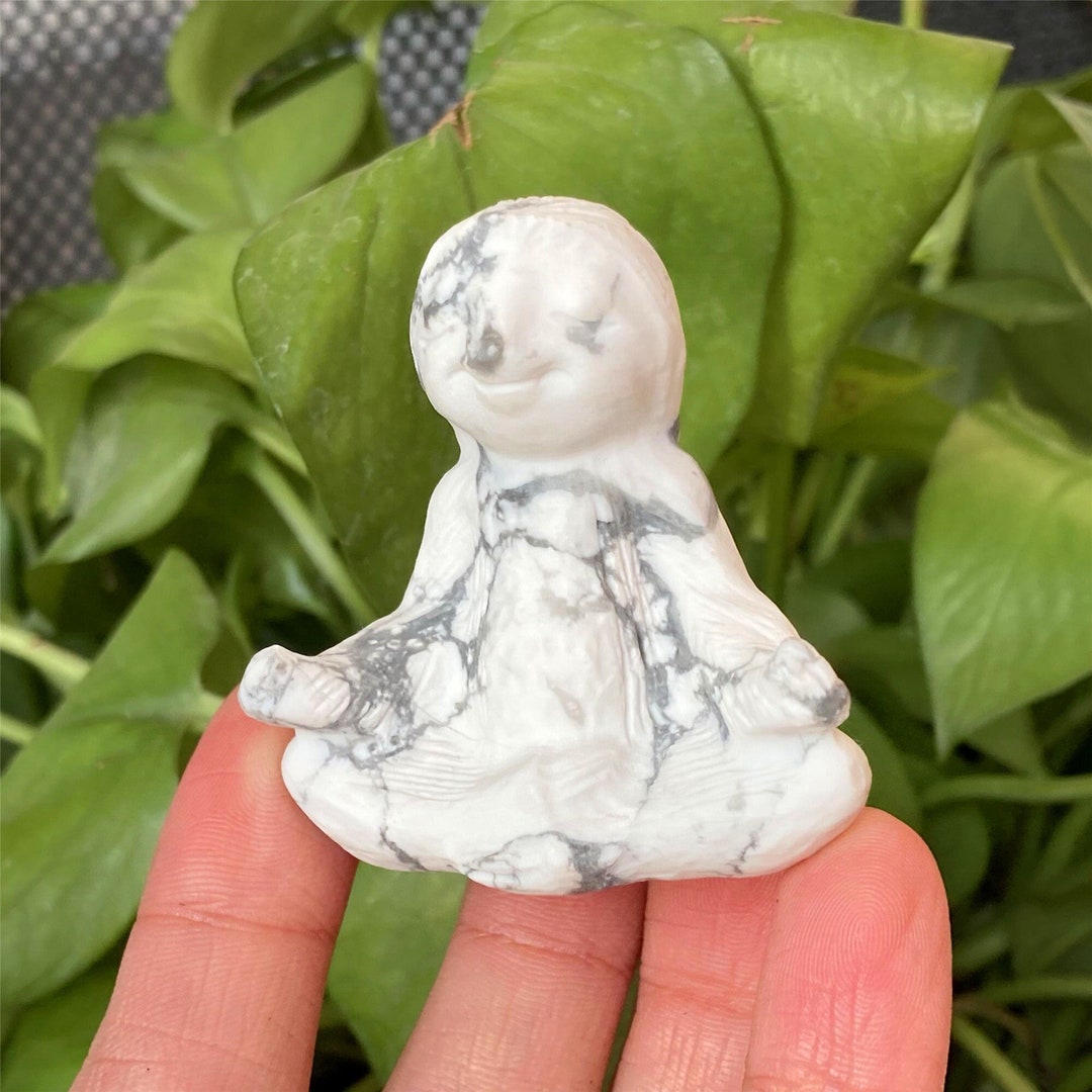 2inch Hand Howlite Yoga Sloth Carved,quartz Crystal Sloth Master ...