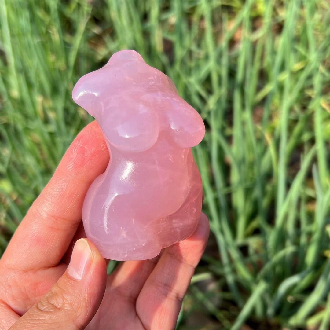 3inch Natural Hand Plumped Rose Quartz Goddess Model,quartz Crystal ...