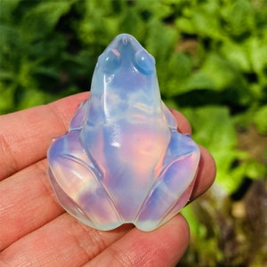 2'' Opalite Frog Skull Carved,quartz Crystal Animal Sculpture,home ...