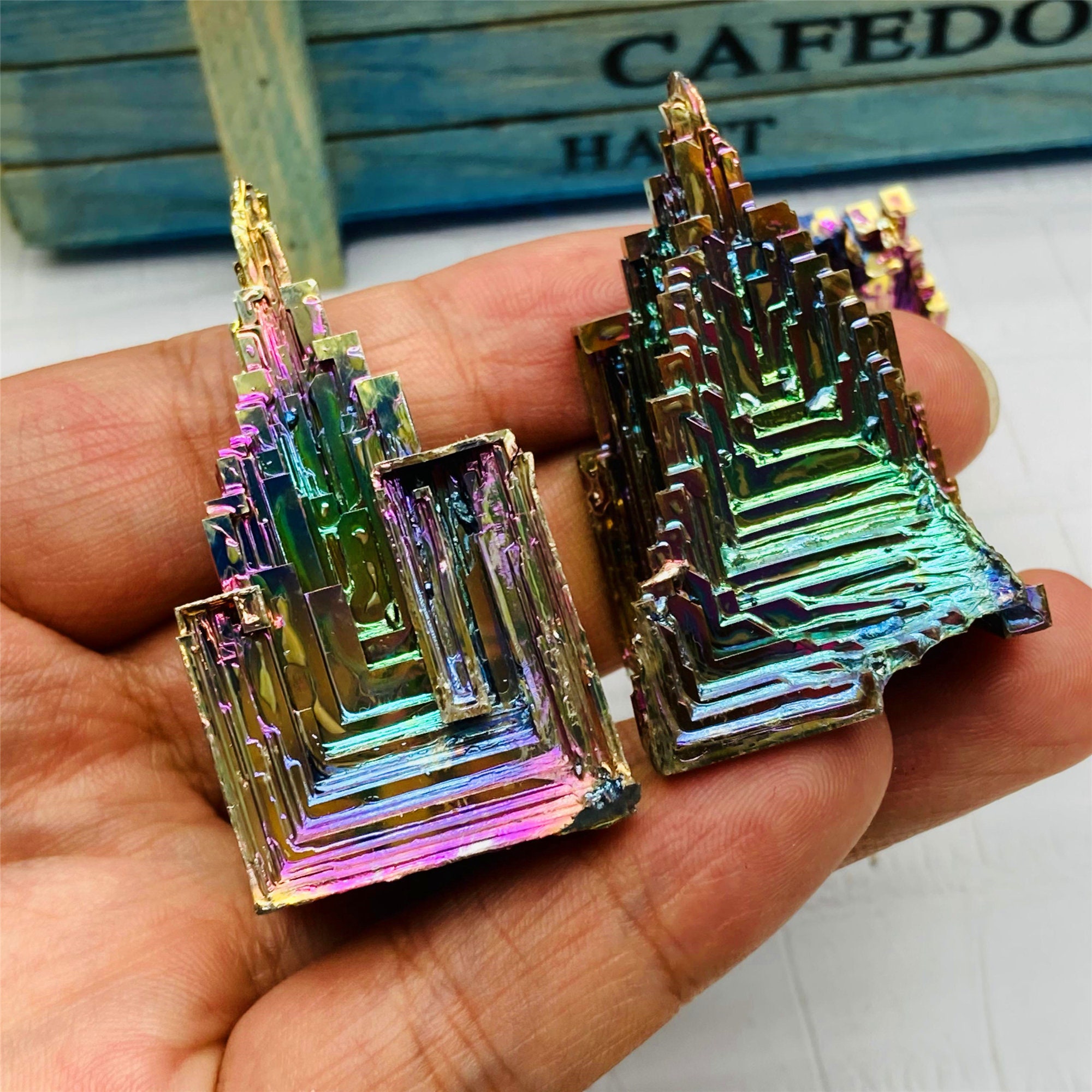 40g Natural Rainbow Bismuth Ore Specimenquartz - Etsy