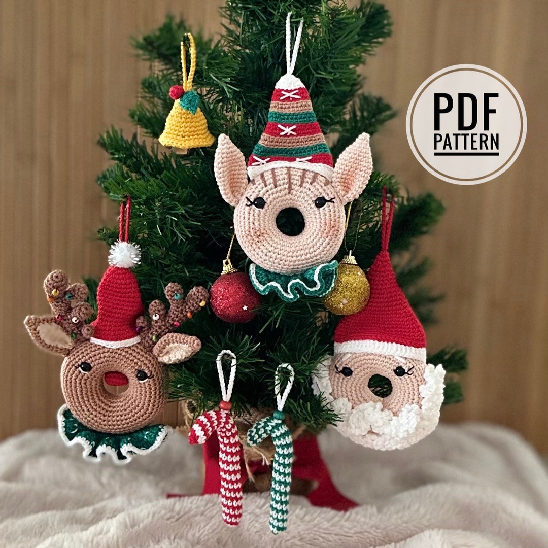 Christmas Tree Ornaments Crochet Pattern / Amigurumi Christmas - Etsy