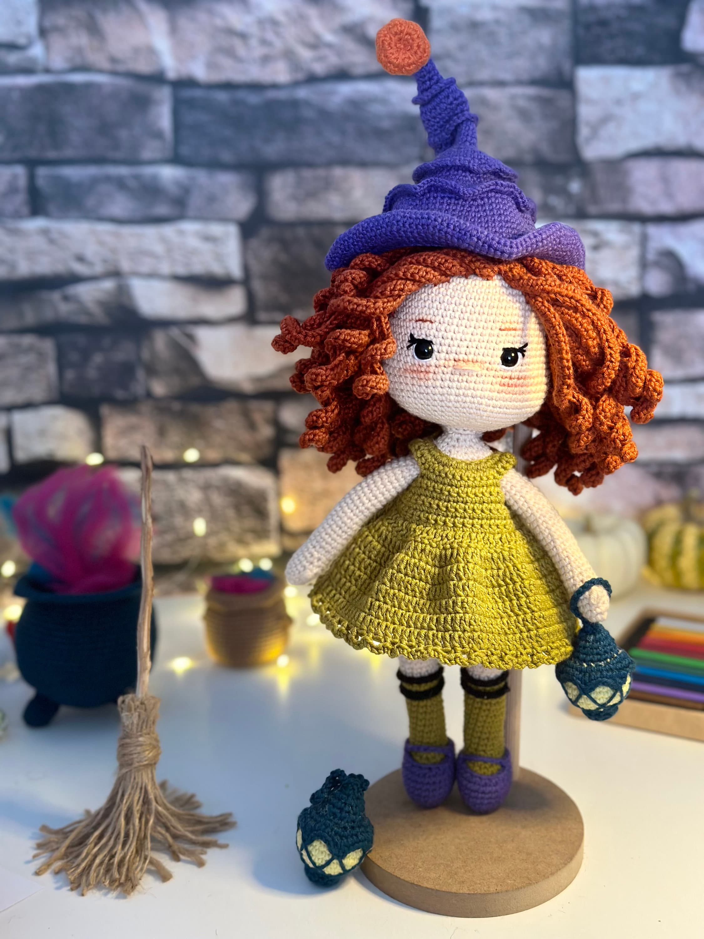 Witch Lora Doll Crochet Pattern - Halloween Crochet PDF - Etsy
