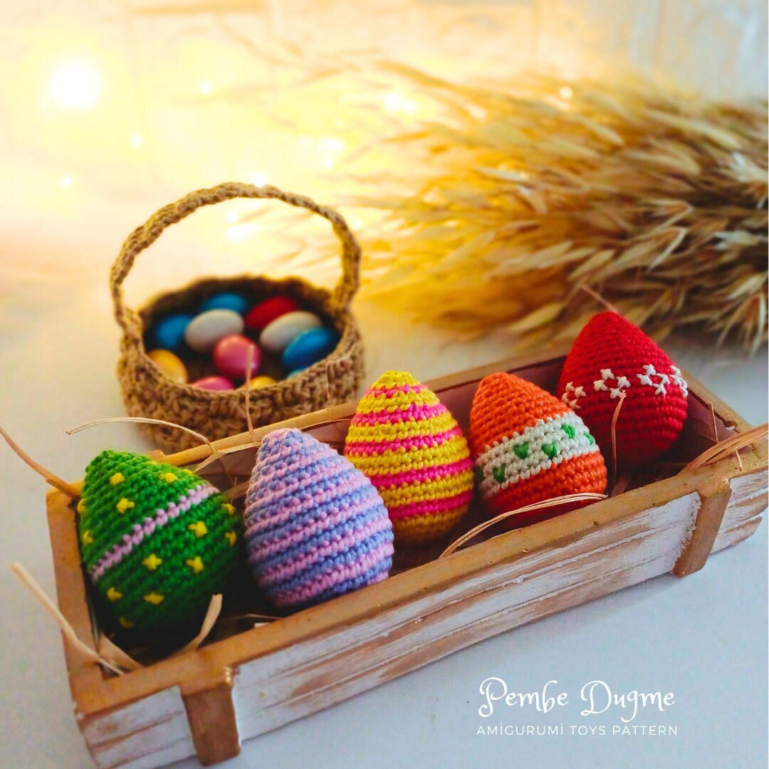 Crochet Easter Bunny & Egg Pattern: Amigurumi Basket (PDF Pattern) - Etsy