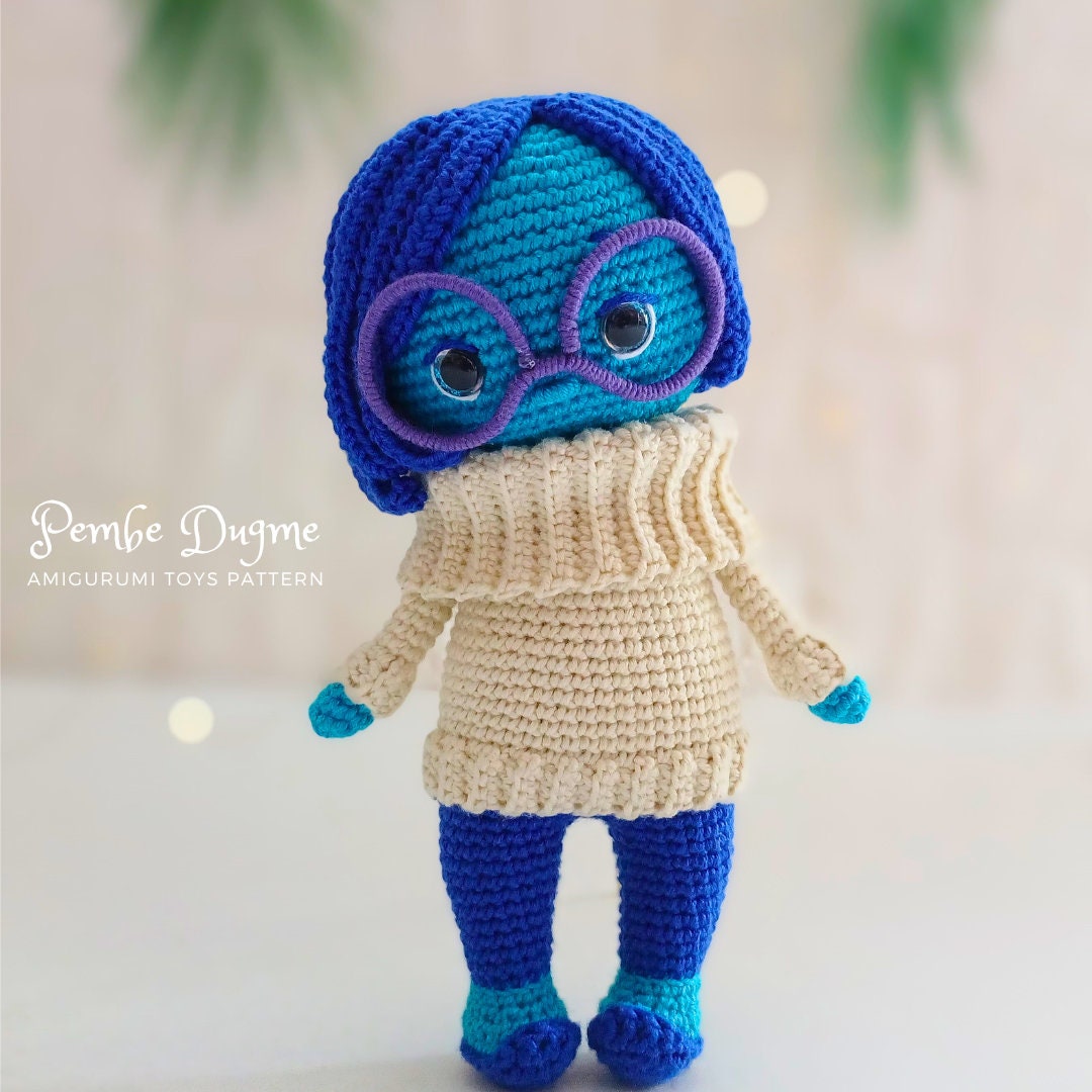 Sad Doll Amigurumi Crochet Pattern: Blue Emotion Toy (PDF Pattern) - Etsy