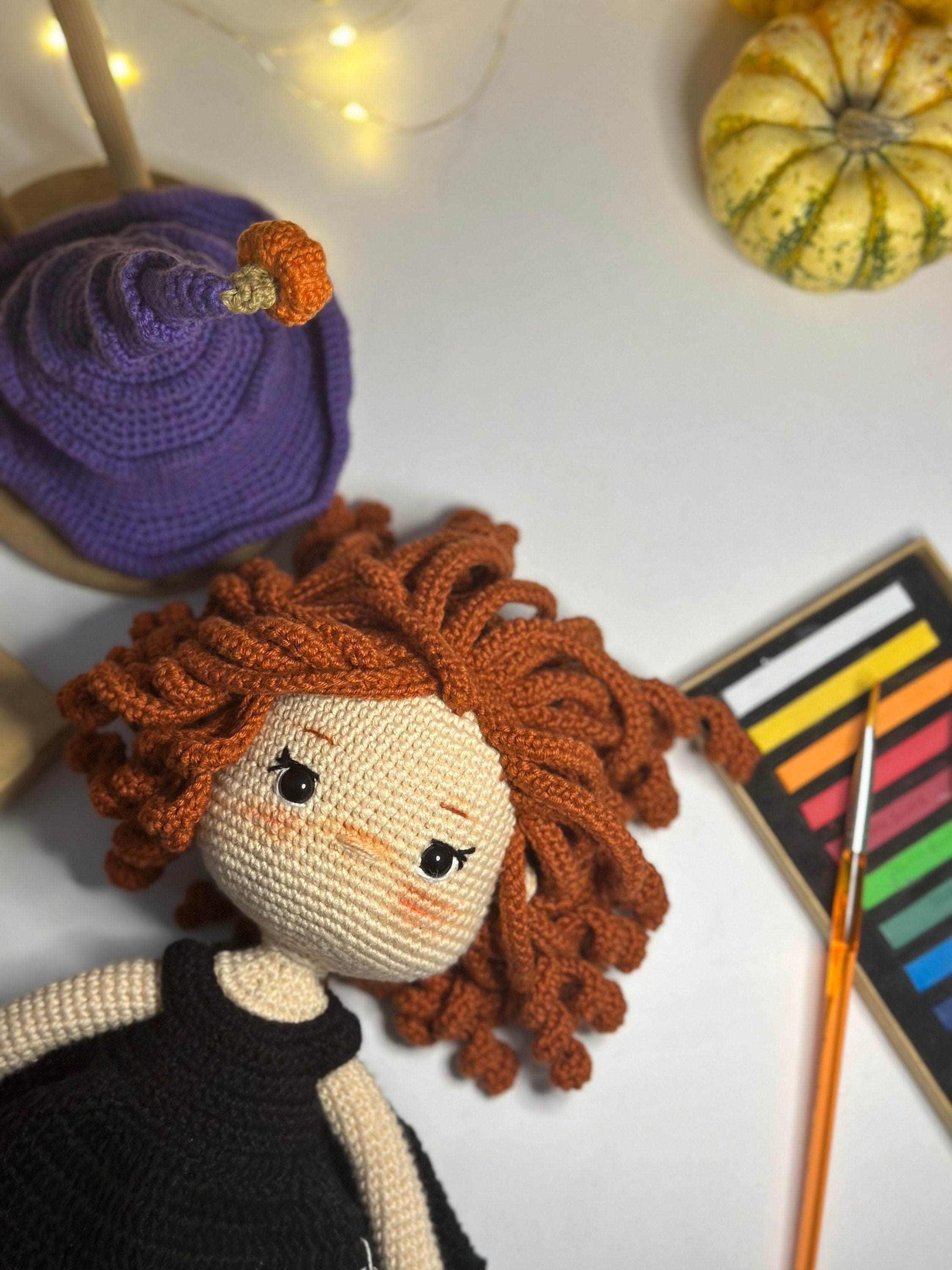 Witch Lora Doll Crochet Pattern - Halloween Crochet PDF - Etsy