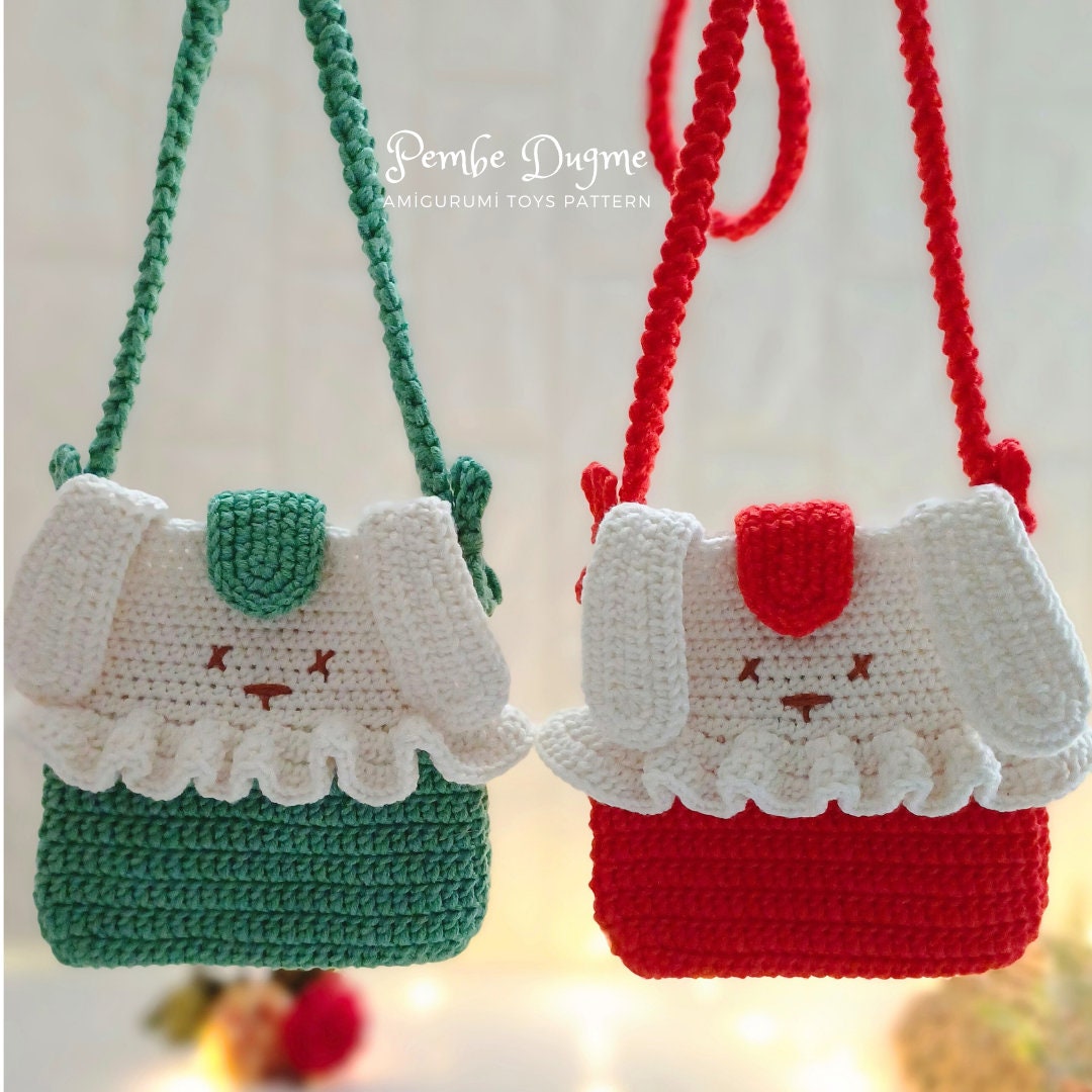 Crochet Bunny Bag Amigurumi Pattern, Kids Rabbit Purse (PDF Pattern) - Etsy