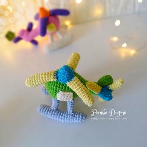 Crochet Airplane, Amigurumi Helicopter, Stuffed Aircraft Boy Toys ...