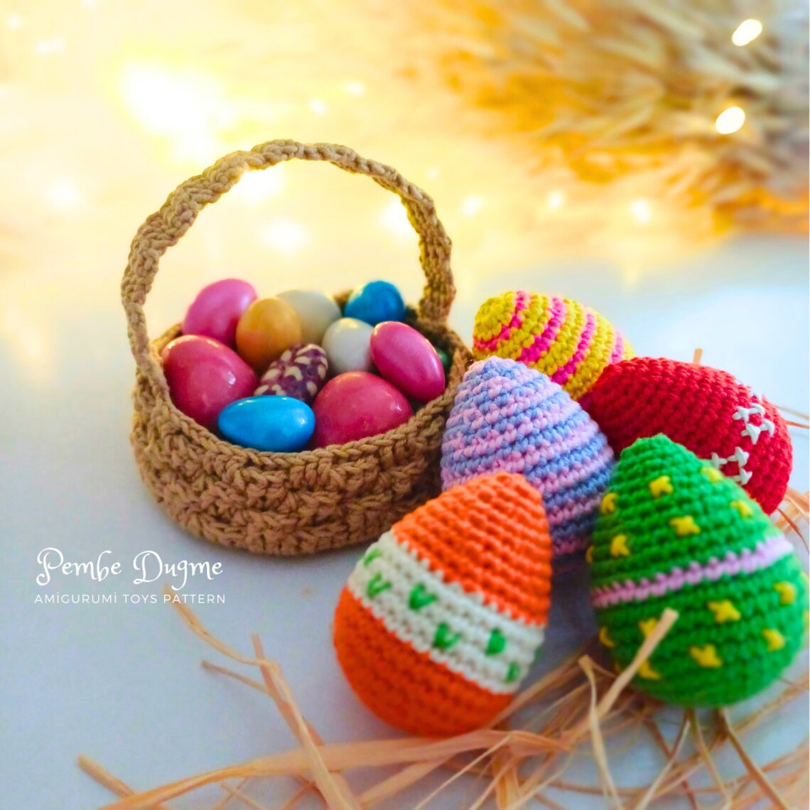 Crochet Easter Bunny & Egg Pattern: Amigurumi Basket (PDF Pattern) - Etsy