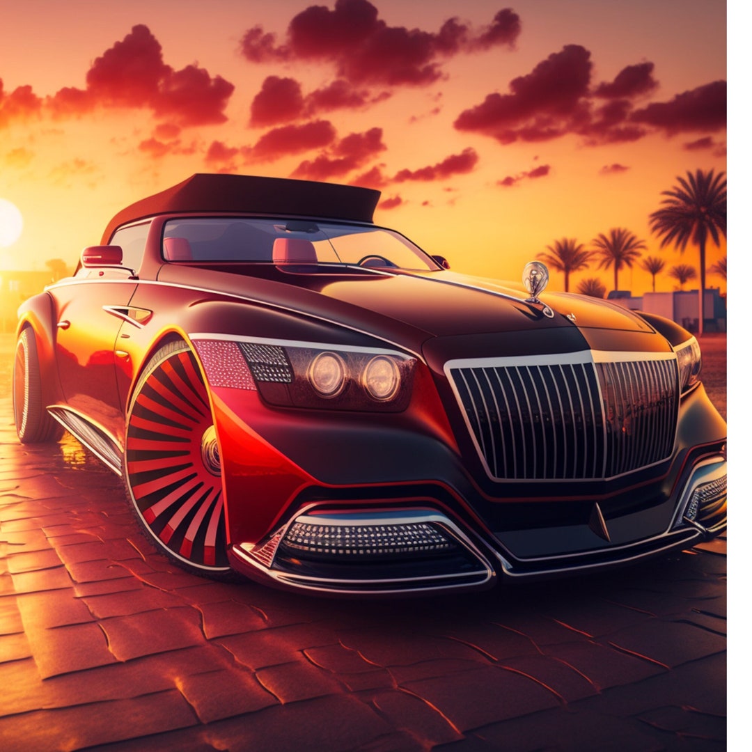 DIGITAL AI ART Printable Maybach Luxury Car Lovers - Etsy