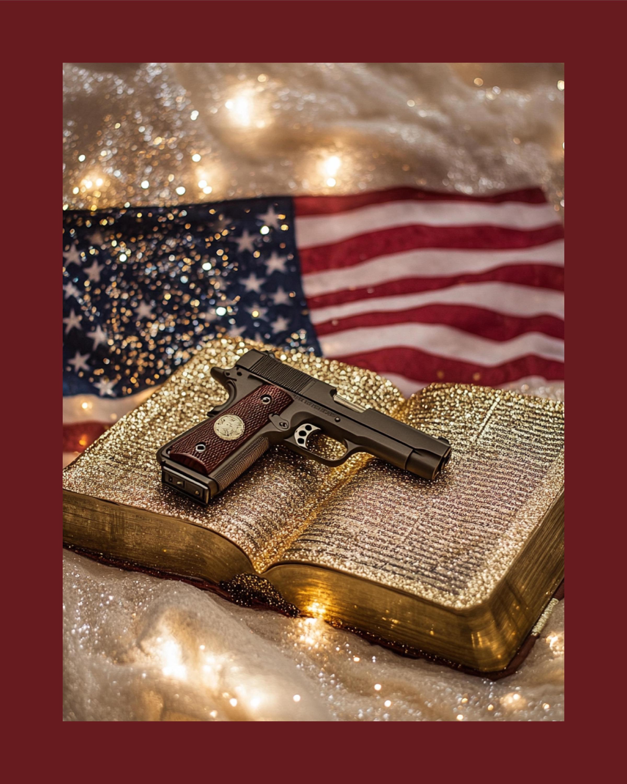 DIGITAL AI Art Printable 2nd Amendment Bible USA - Etsy