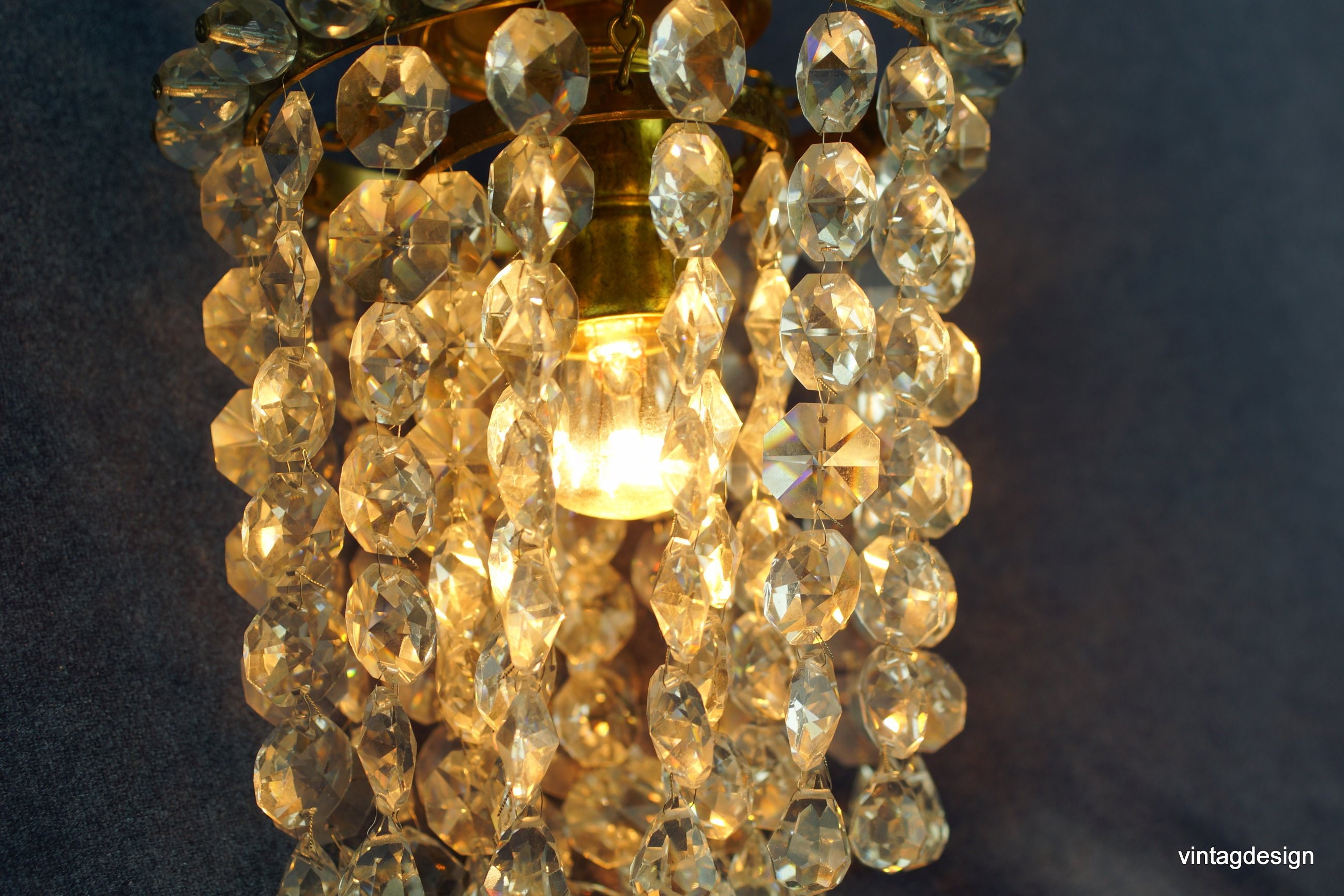 Swedish Brass and Stained Glass Lantern With Glass Blocks Stained Glass ...