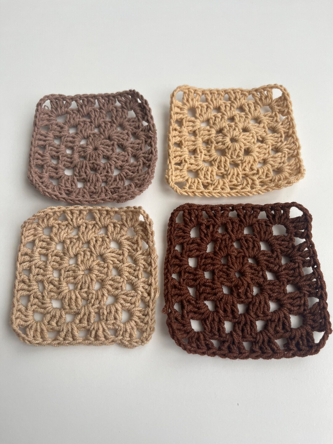 10 Pieces | Handmade Crochet Granny Square, Crochet Square, Hand Knit ...