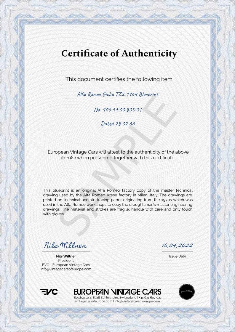 Original Alfa Romeo Tipo 12 C Blueprint - Etsy
