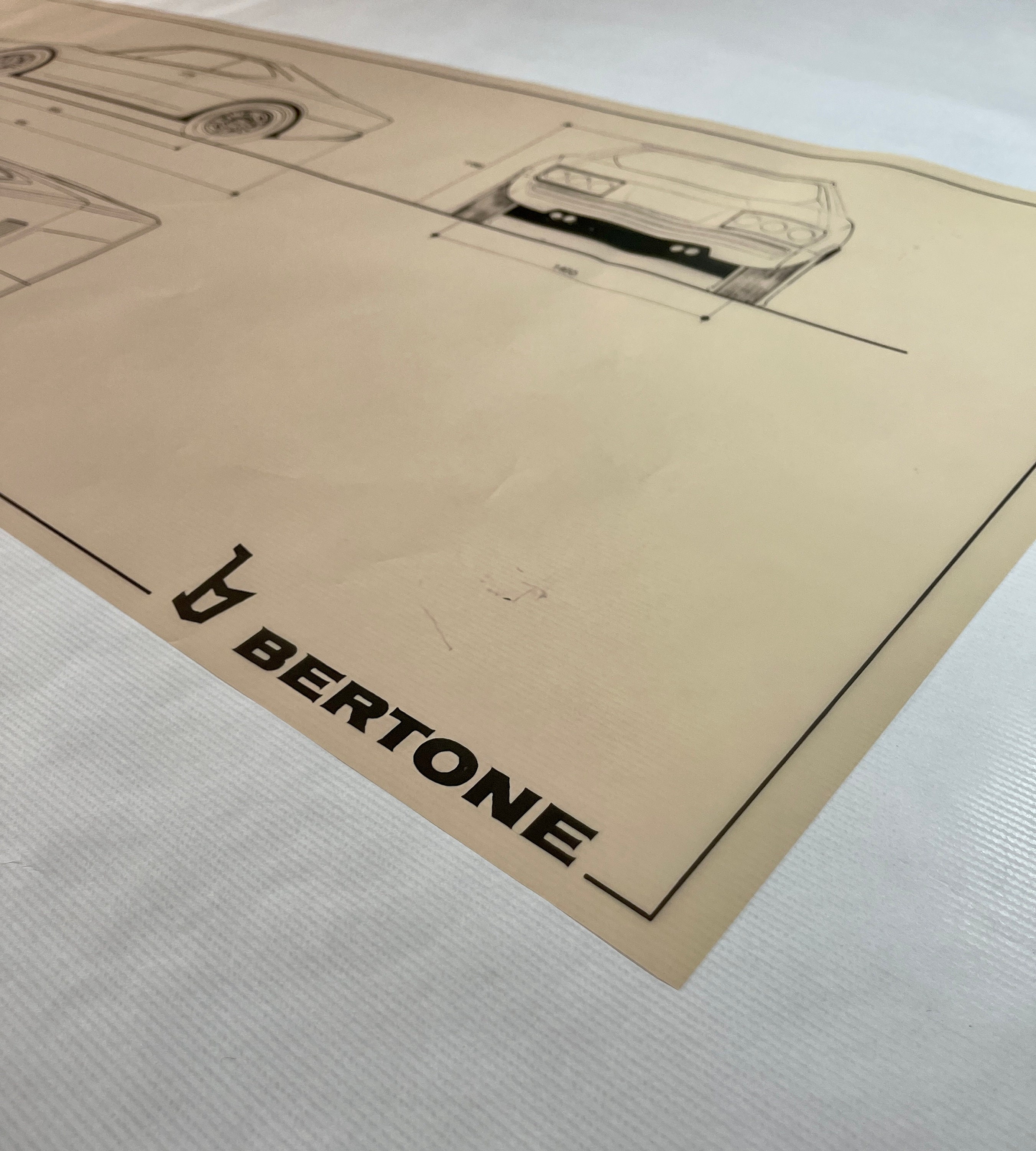 Original 1973 Ferrari Dino 308 GT4 Blueprint - Etsy