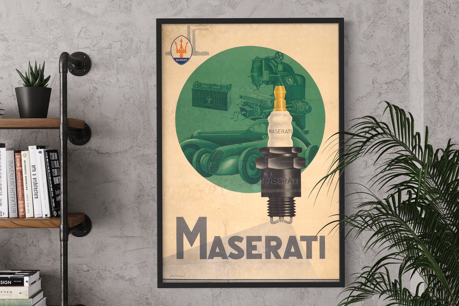 Authentic 1941 Maserati Poster - Etsy