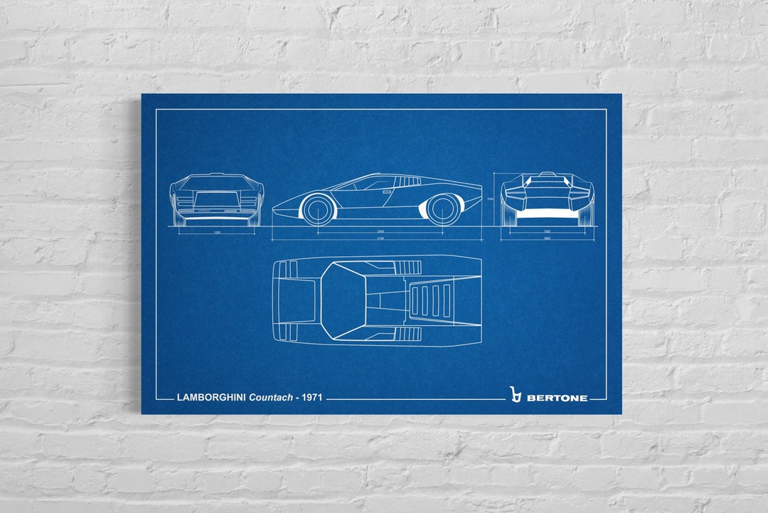 Lambo Countach Poster, Frame, Canvas - Etsy