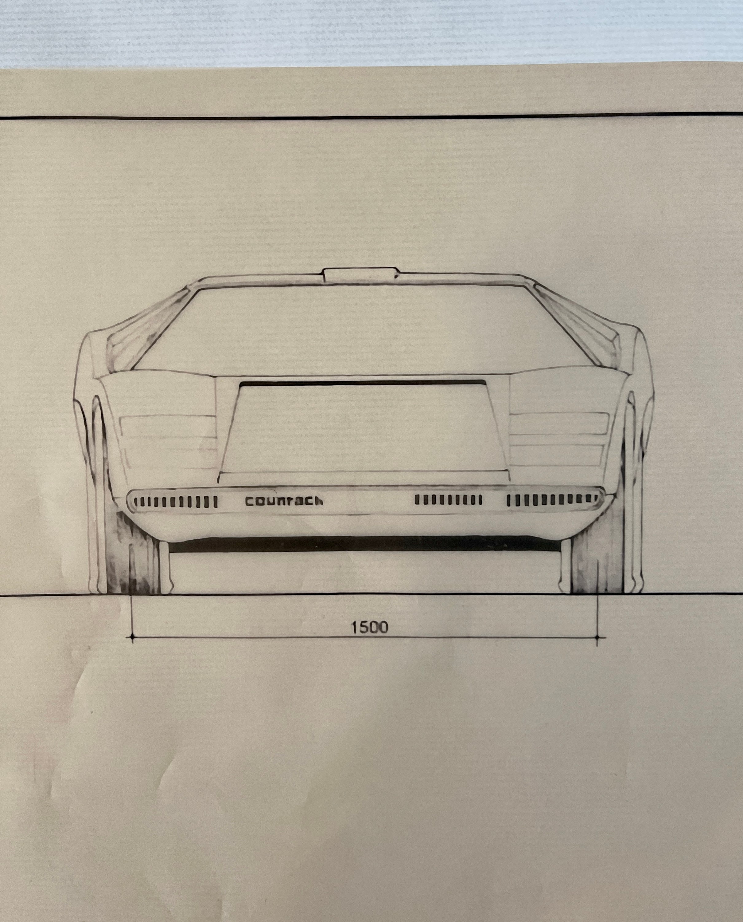 Original 1971 Lamborghini Countach Blueprint - Etsy