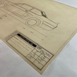 Original 1979 Fiat 131 Abarth Rally Blueprint - Etsy