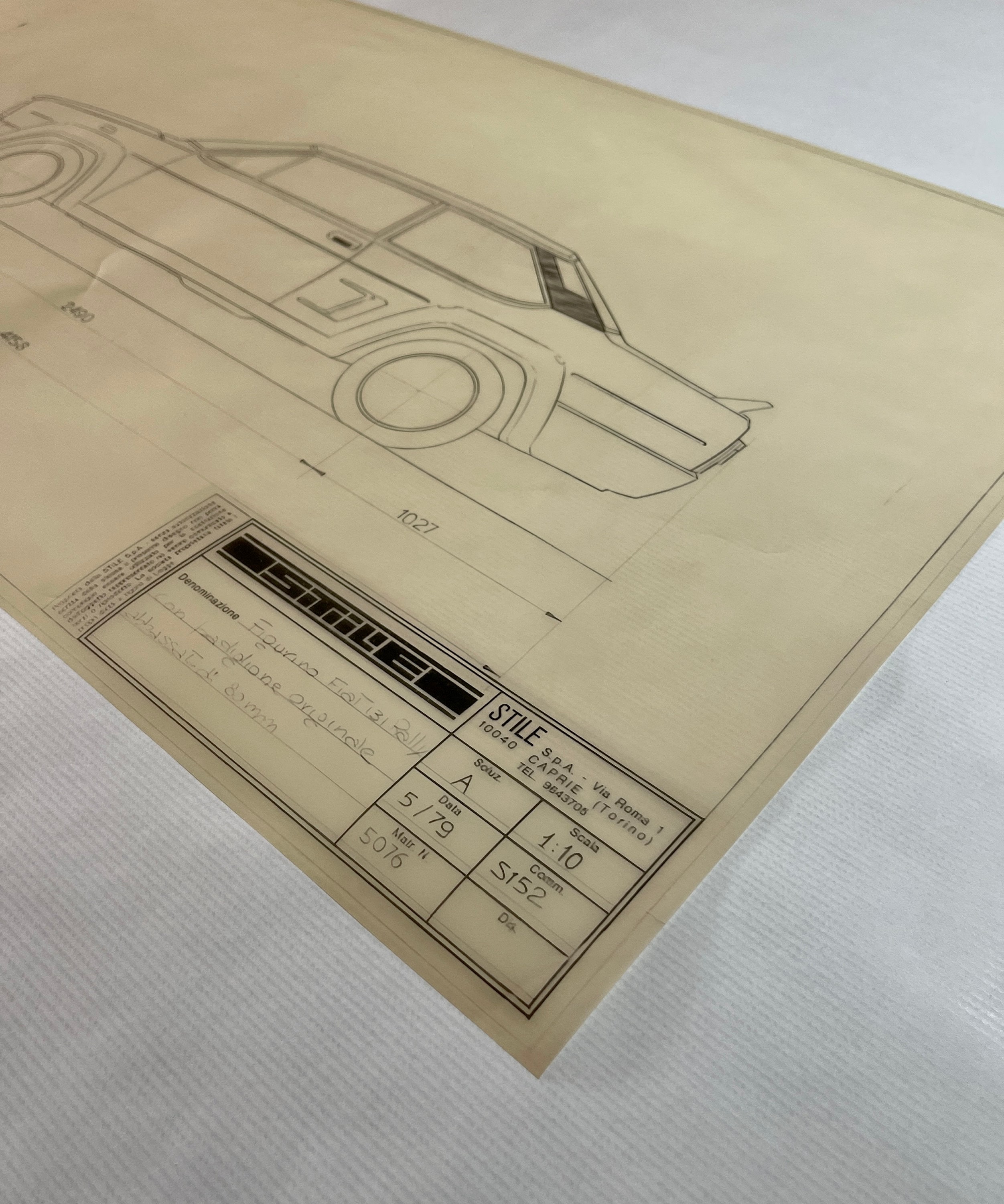 Original 1979 Fiat 131 Abarth Rally Blueprint - Etsy
