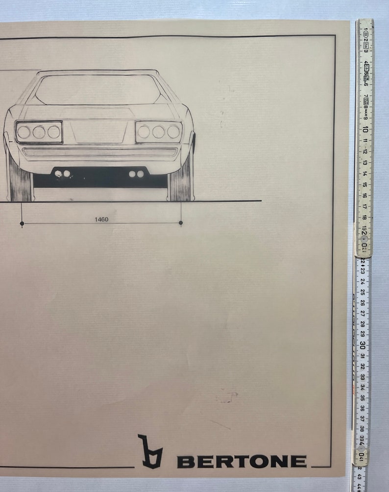 Original 1973 Ferrari Dino 308 GT4 Blueprint - Etsy
