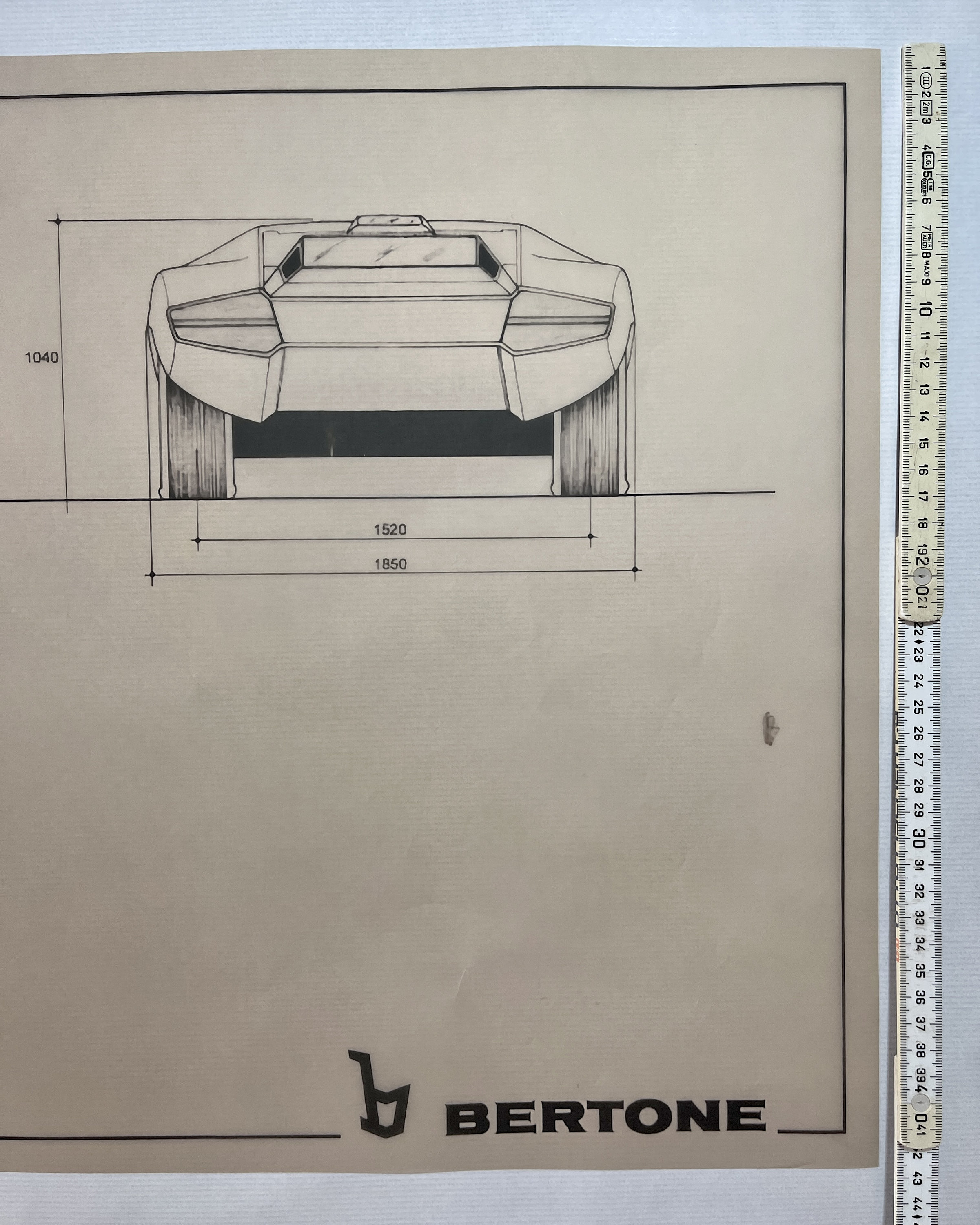 Original 1971 Lamborghini Countach Blueprint - Etsy