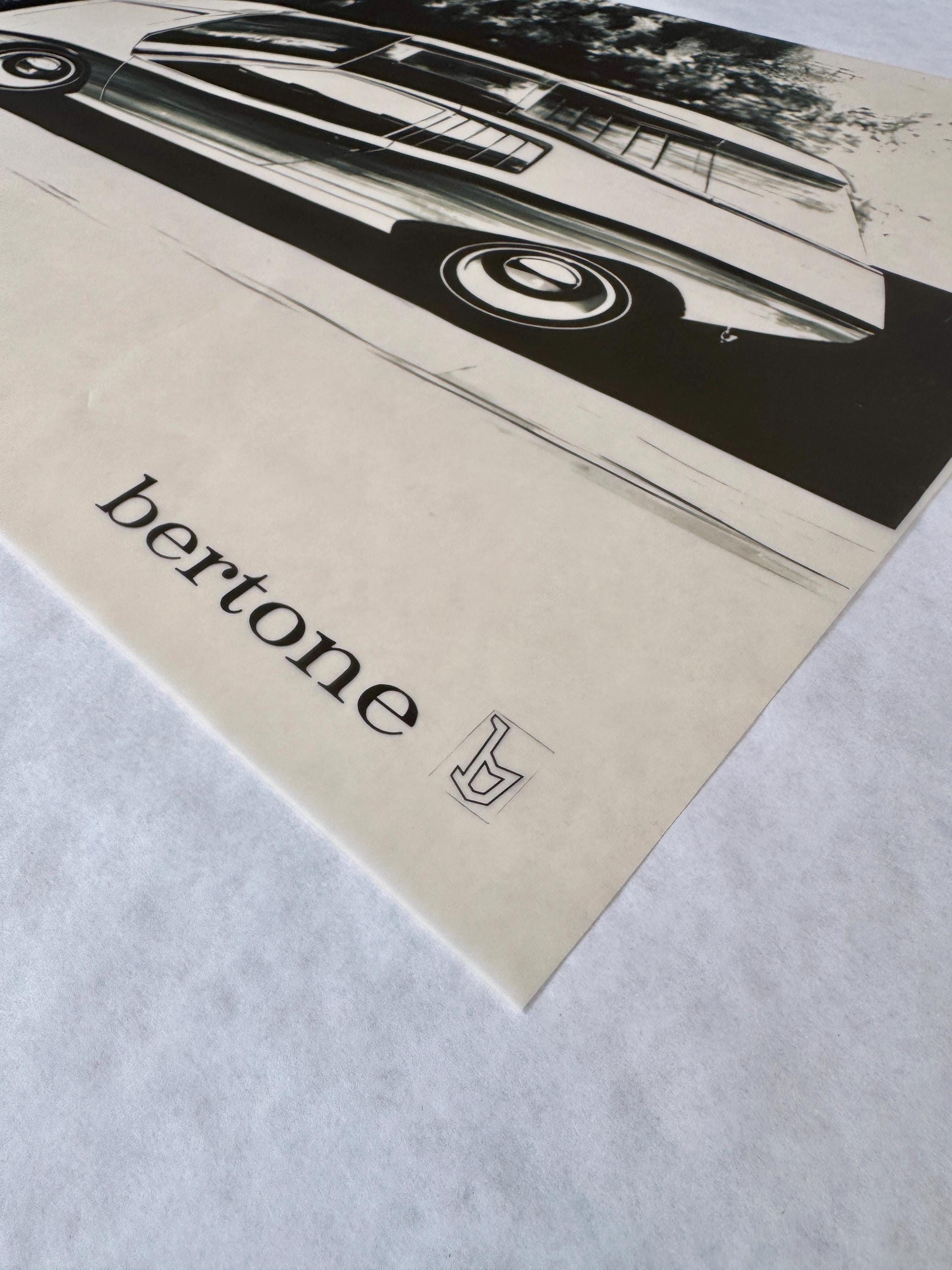 Original 1971 Lamborghini Countach LP500 Illustration Blueprint - Etsy