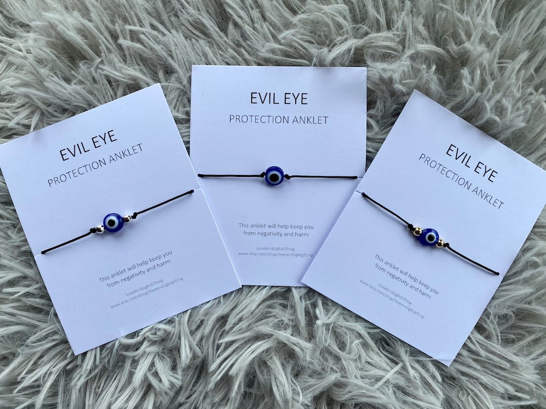 Evil Eye Anklet - Protection Anklet - Nazar Anklet - Greek Evil ...