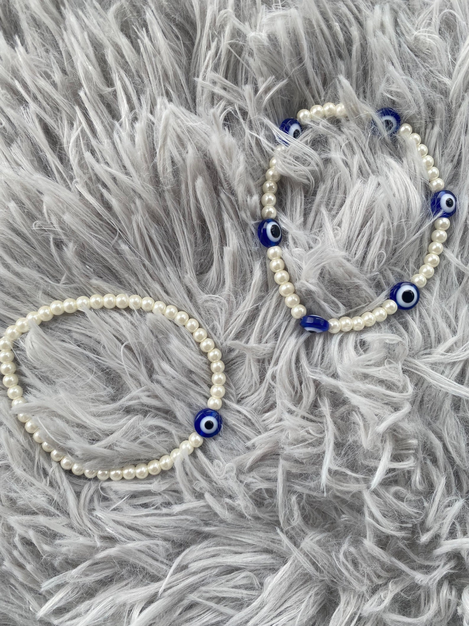 Evil Eye Pearl Bracelet - Greek Evil Eye Jewellery - Protection ...