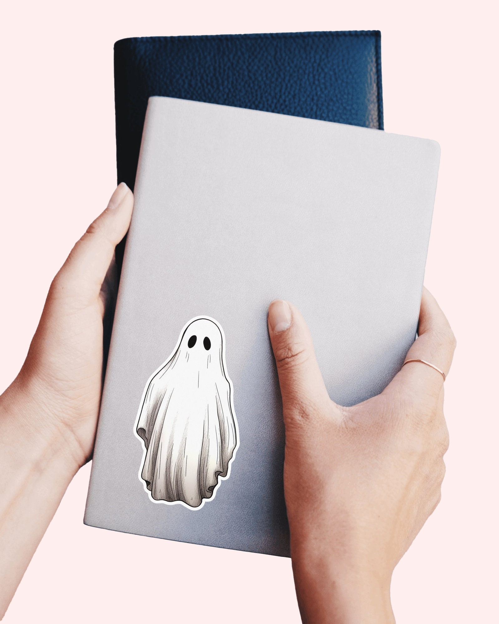 Ghost Waterproof Vinyl Sticker Ghost Sticker Spooky Sticker Cute Ghost ...