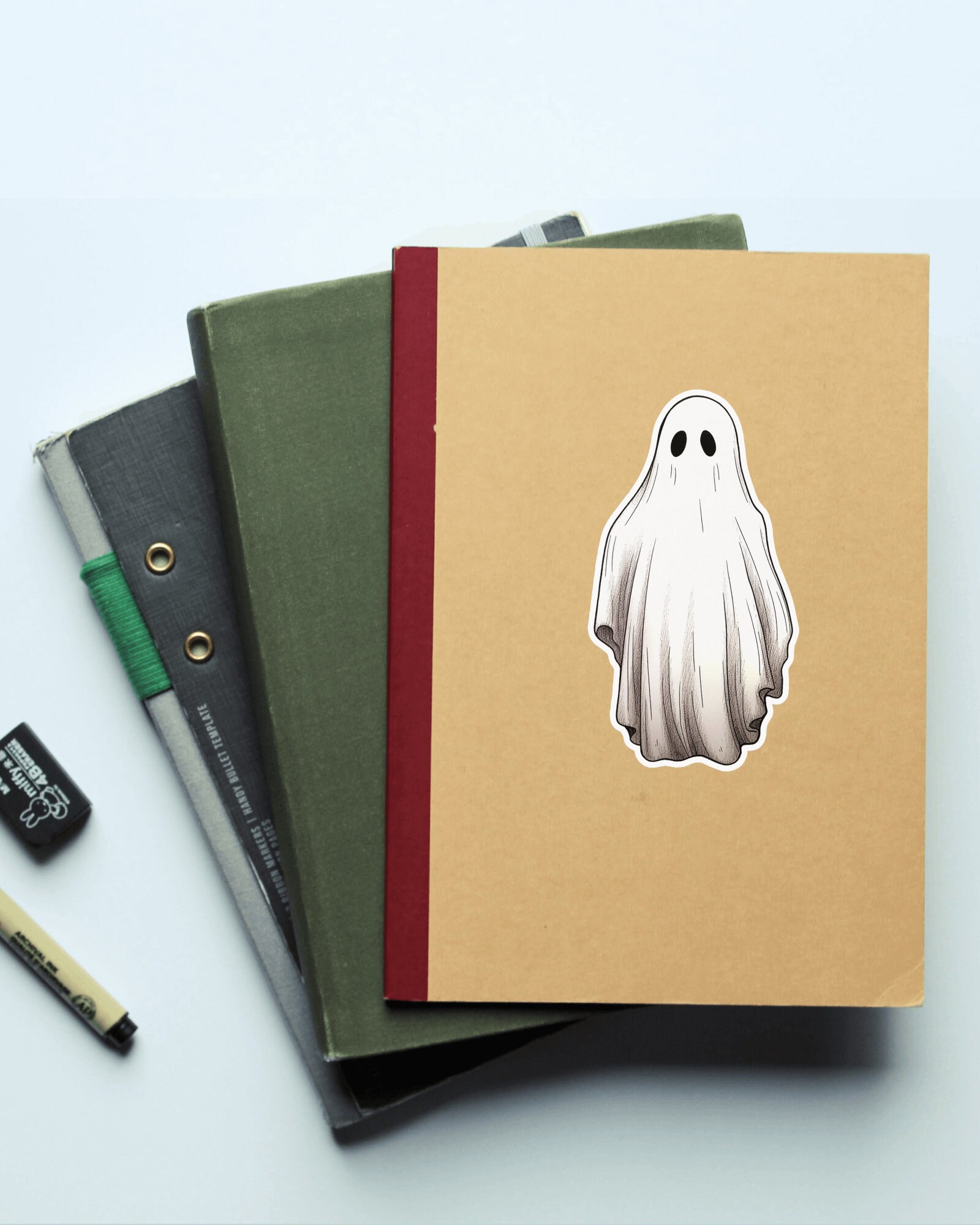 Ghost Waterproof Vinyl Sticker Ghost Sticker Spooky Sticker Cute Ghost ...
