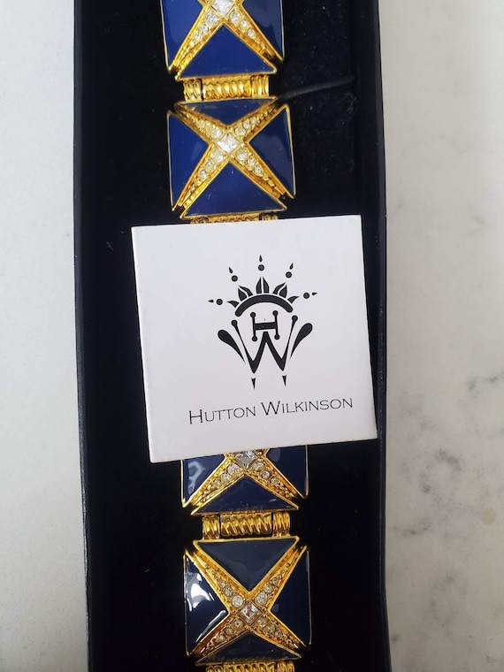 Hutton Wilkinson Designed Vintage Royal Blue Enamel &… - Gem
